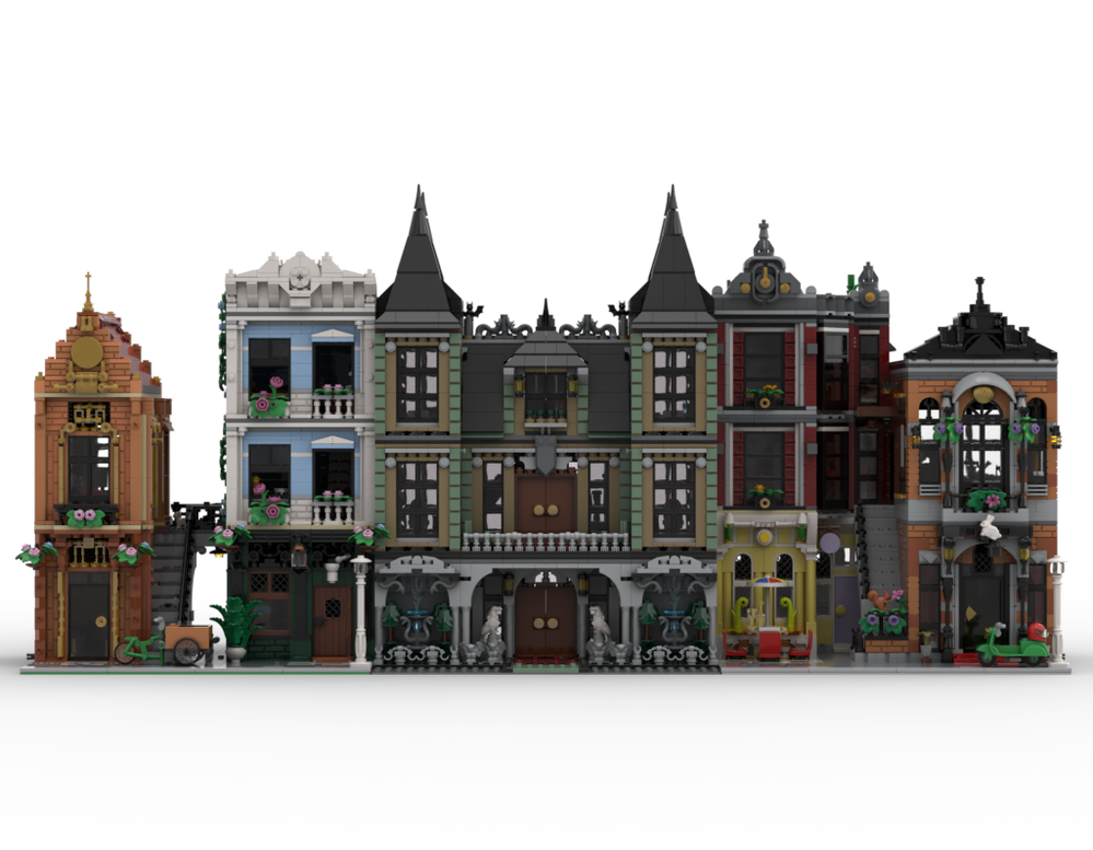 LEGO MOC-210682 Modular Malfoy Manor by Brick Artisan | Rebrickable ...