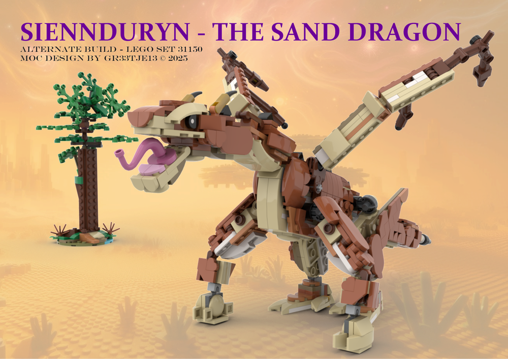 LEGO MOC Siennduryn - the Sand Dragon by Gr33tje13 | Rebrickable ...
