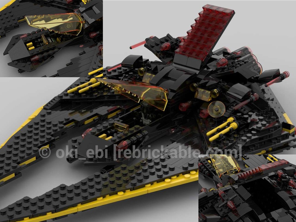 LEGO MOC Assault Falcon V1 in Blacktron Design by oki_ebi | Rebrickable ...