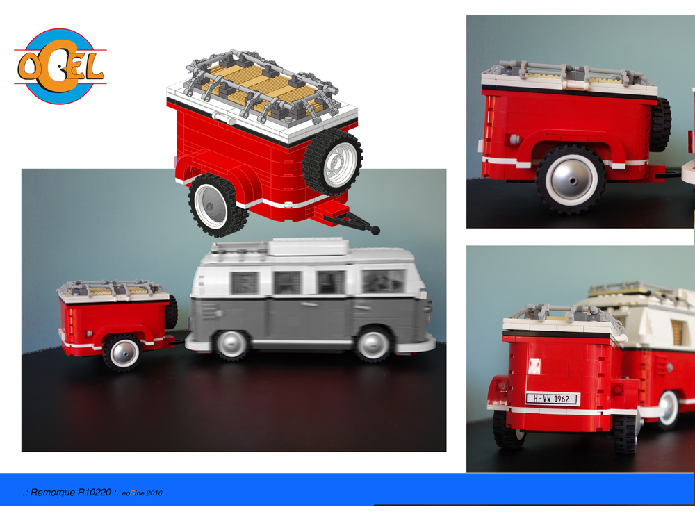 LEGO MOC-210714 Remorque pour Combi T1 Set 10220 - Trailer for set ...