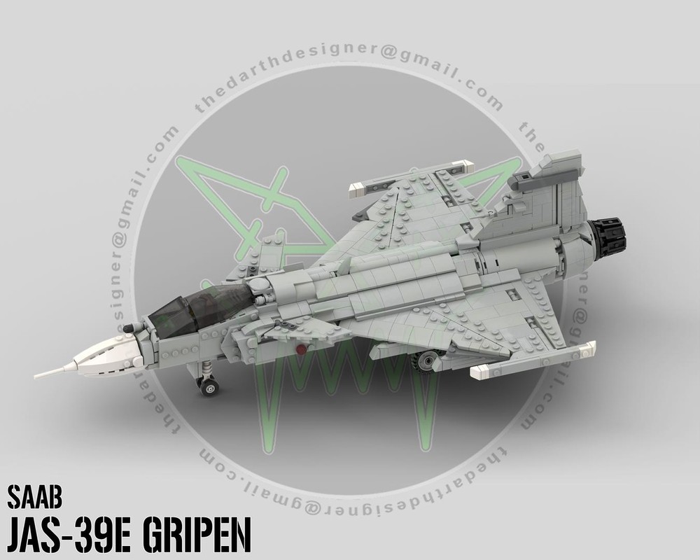 LEGO MOC Saab | JAS-39 E GRIPEN - 1:35 Scale by DarthDesigner ...