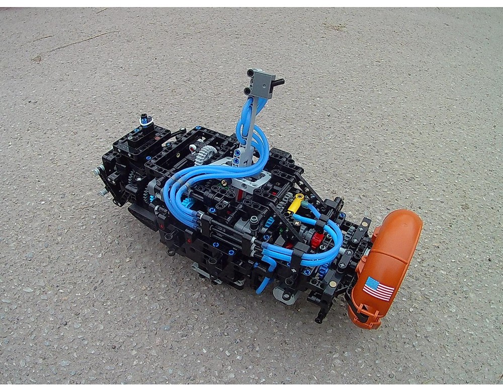 LEGO MOC-210744 Authentic realistic 16-speed double H heavy-duty truck ...