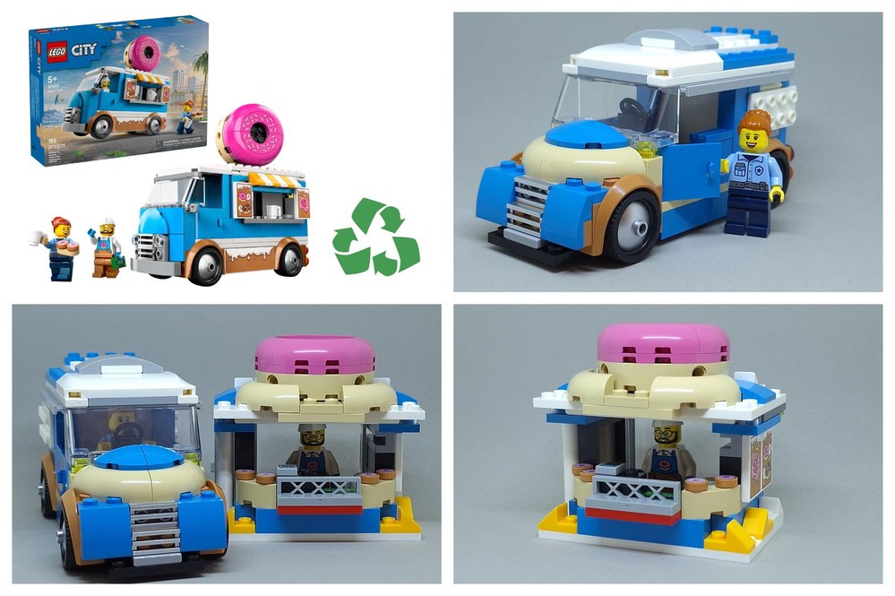 LEGO MOC 60452 Donut Delivery Van by PeterSzabo | Rebrickable - Build ...