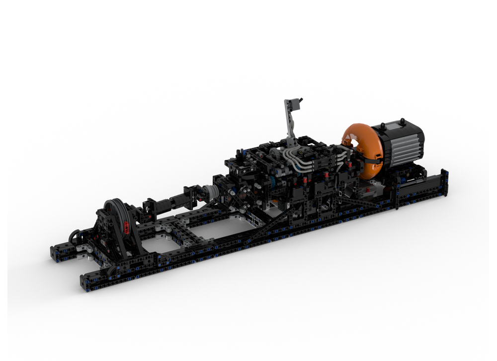 LEGO MOC Authentic realistic 16-speed double H heavy-duty truck gearbox ...