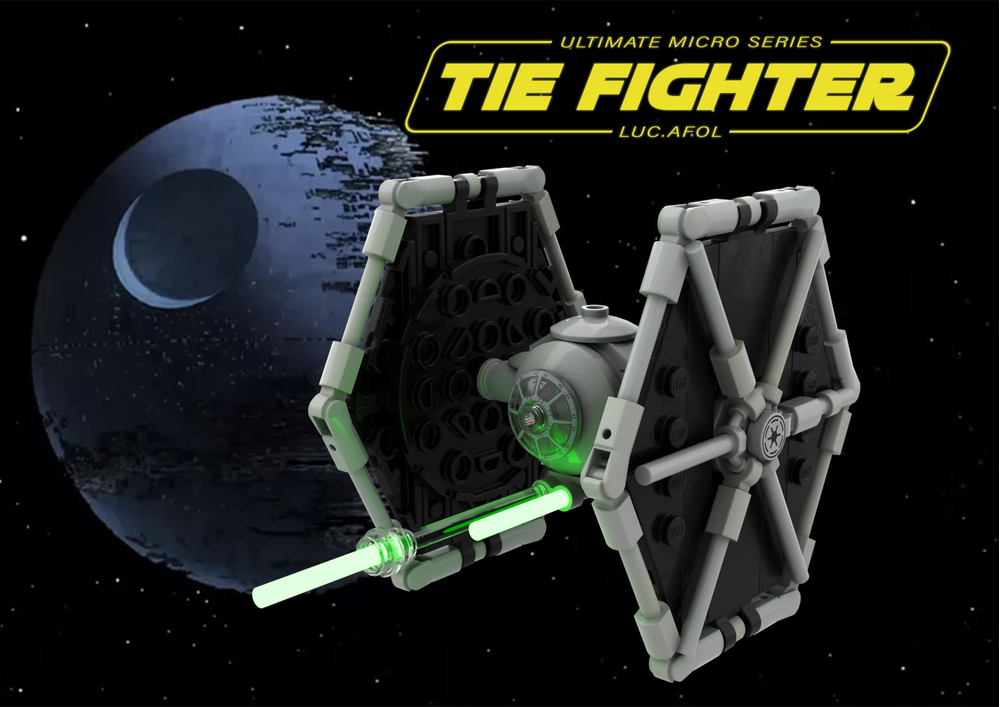 LEGO MOC Ultimate Micro TIE-Fighter by luc.afol | Rebrickable - Build ...