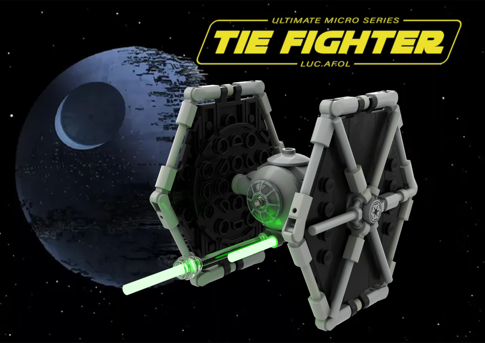 LEGO MOC Ultimate Micro TIE-Fighter by luc.afol | Rebrickable - Build with LEGO