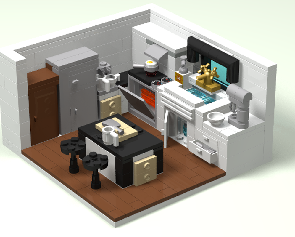 LEGO MOC-210780 kitchen by howtolego | Rebrickable - Build with LEGO