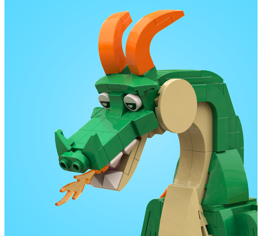 LEGO MOC Cute Dragon by brickfolk | Rebrickable - Build with LEGO