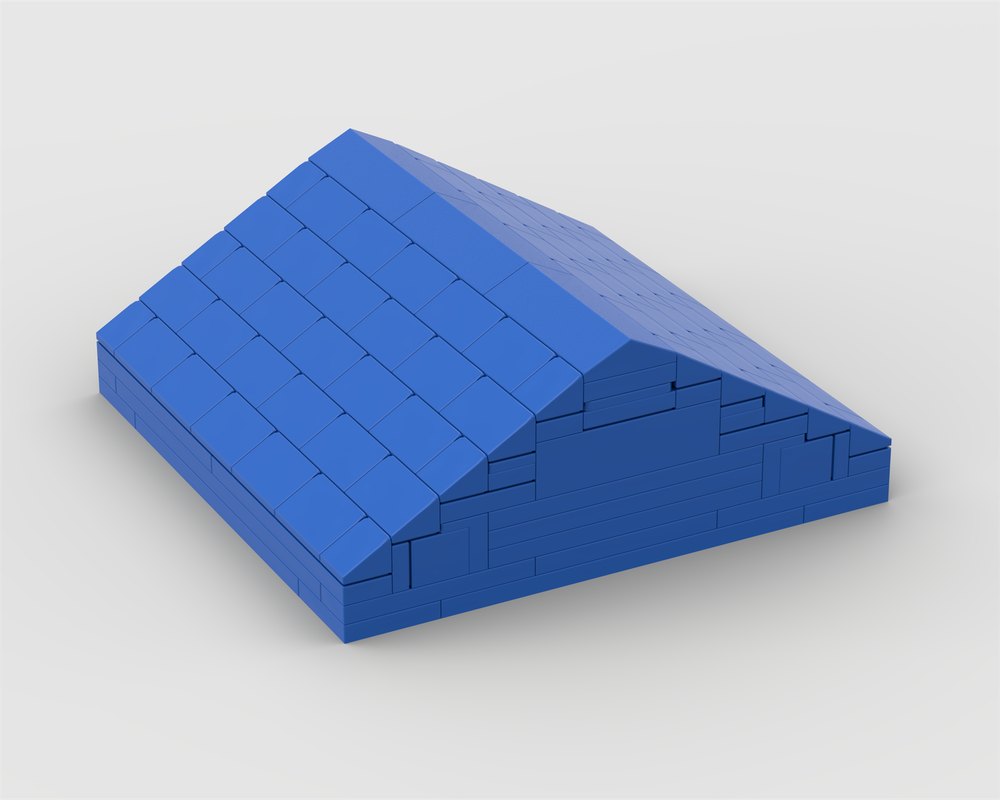 LEGO MOC Upscaled 2x2 double slope by Briquoleur | Rebrickable - Build with LEGO
