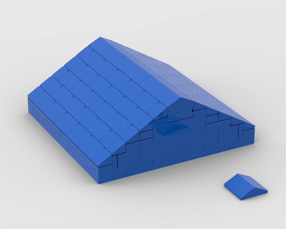 LEGO MOC Upscaled 2x2 double slope by Briquoleur | Rebrickable - Build ...