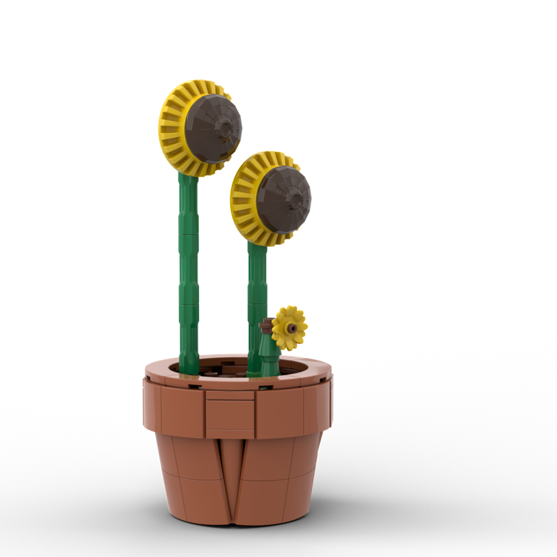 LEGO MOC-210788 Tiny Potted Sunflowers by LameGrease | Rebrickable ...