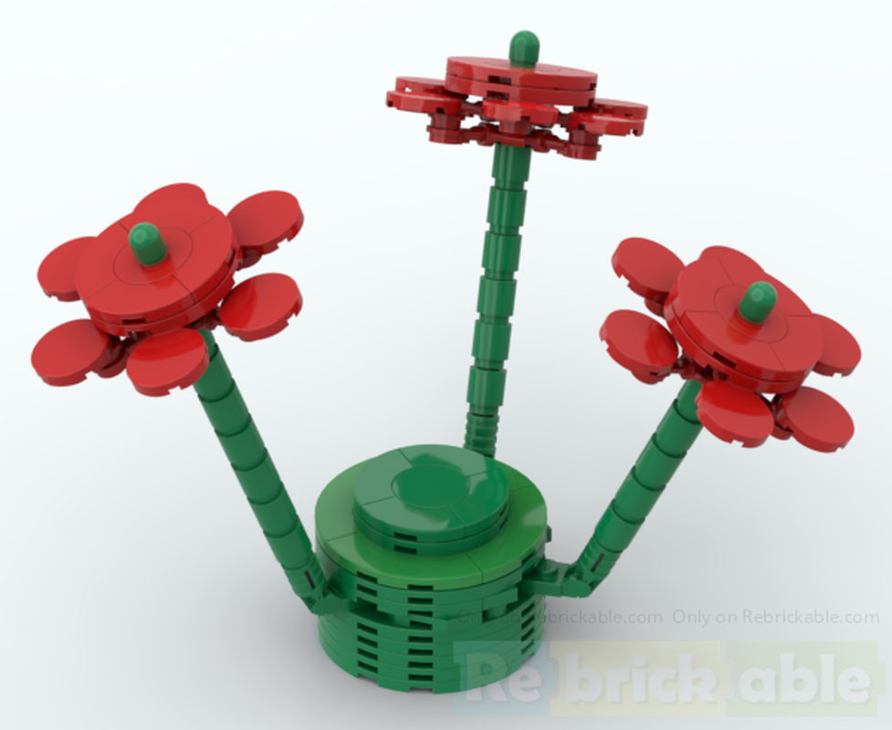 LEGO MOC 6x Upscale Flowers by kiwiCol | Rebrickable - Build with LEGO