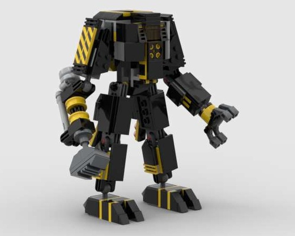 LEGO MOC Blacktron Mining Mech by Rhyspuff | Rebrickable - Build with LEGO