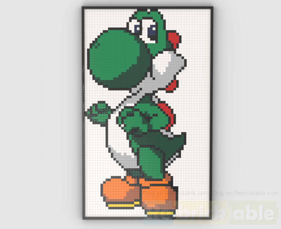 LEGO MOC Yoshi Wall Picture by NorwegianTater | Rebrickable - Build ...