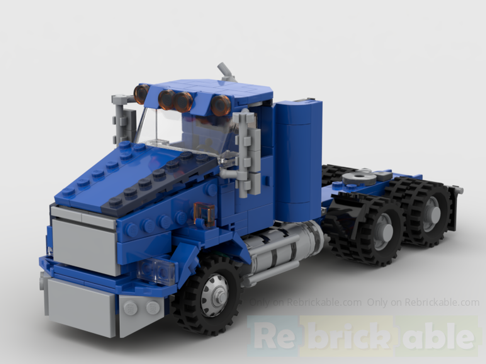 LEGO MOC Kenworth T800 Semi Cab V2 by LegoForBlockheads | Rebrickable ...