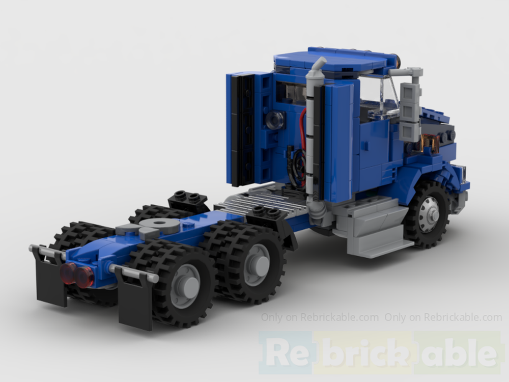 Lego Moc Kenworth T800 Semi Cab V2 By Legoforblockheads Rebrickable