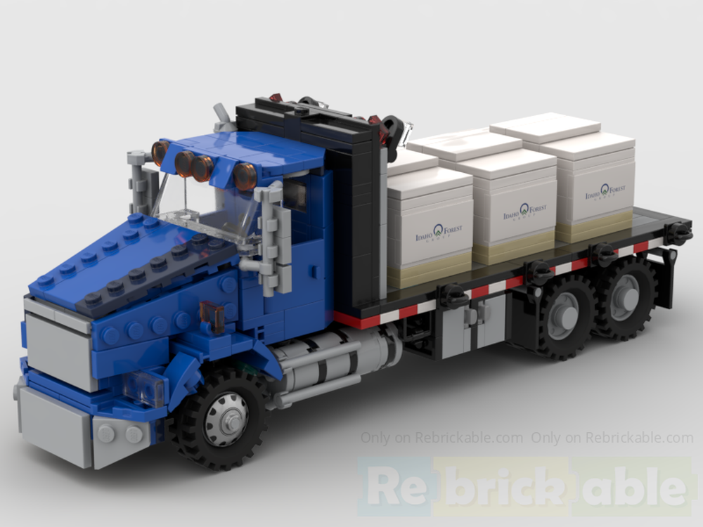 LEGO MOC Kenworth T800 Flatbed/Oilfield Truck by LegoForBlockheads ...