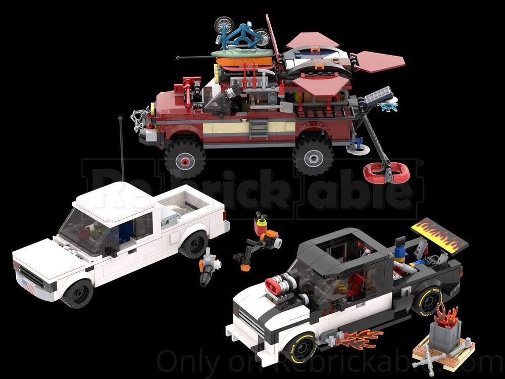 LEGO MOC 1992 Ford Ranger 3-in-1 Combo pack by ford4thot | Rebrickable ...
