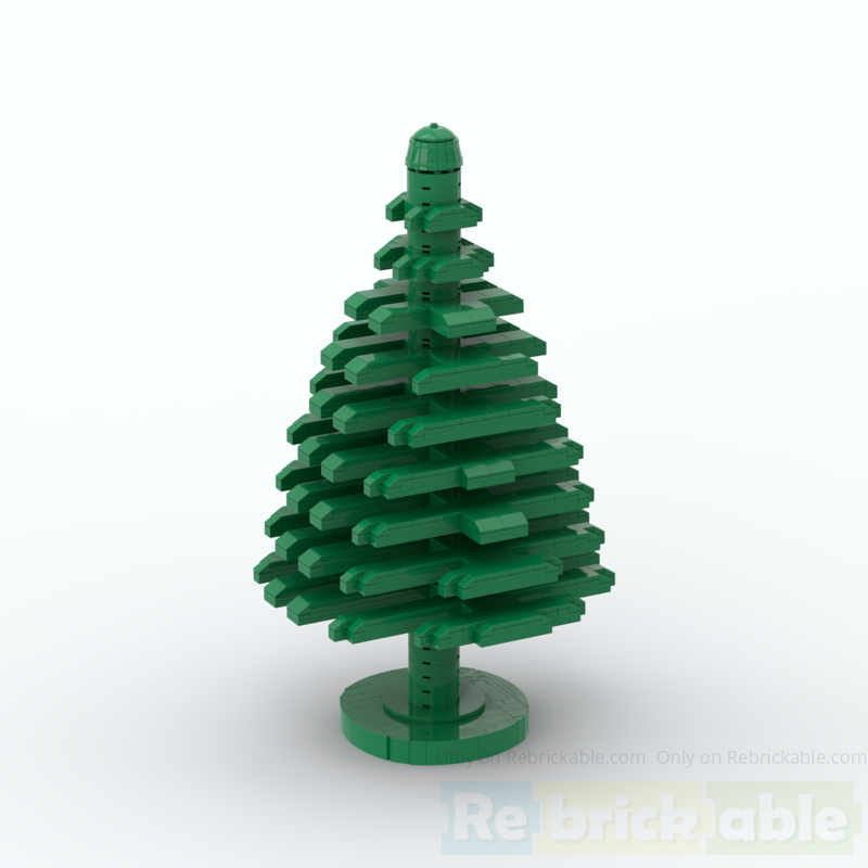 LEGO MOC-210927 6x Upscale Pine Tree by kiwiCol | Rebrickable - Build ...