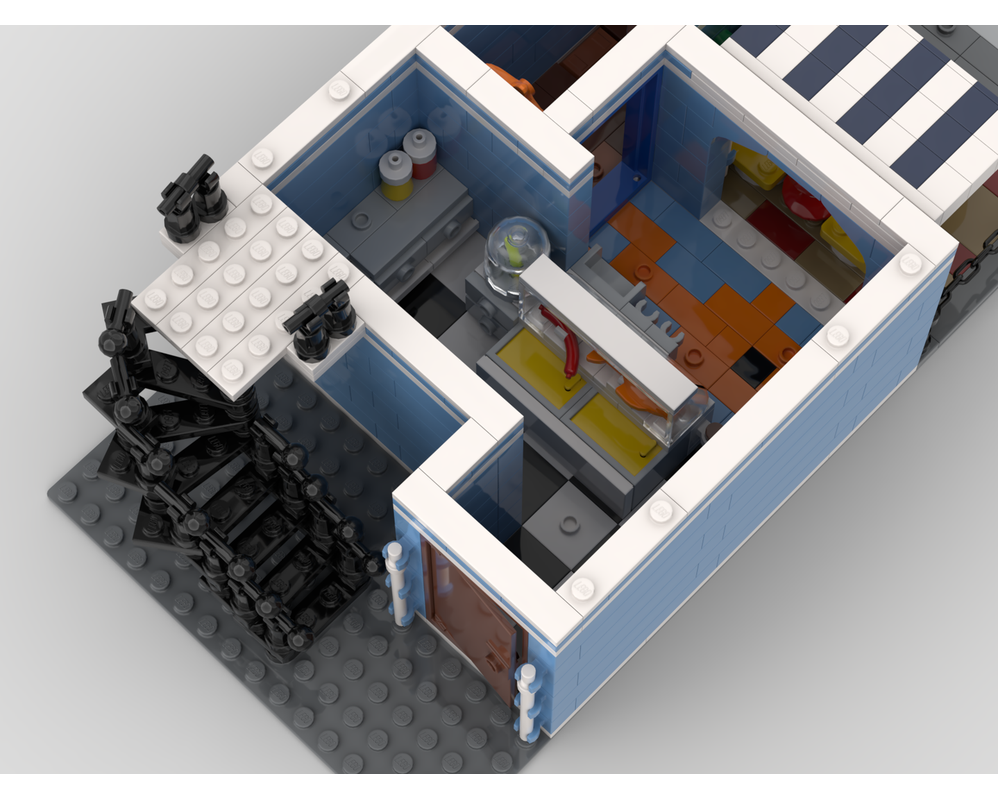 LEGO MOC Fish and Chip Shop Modular Building by brickmanspark ...