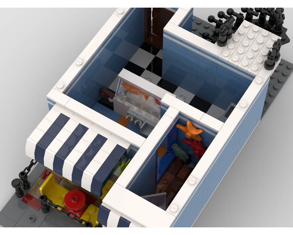 LEGO MOC Fish and Chip Shop Modular Building by brickmanspark ...