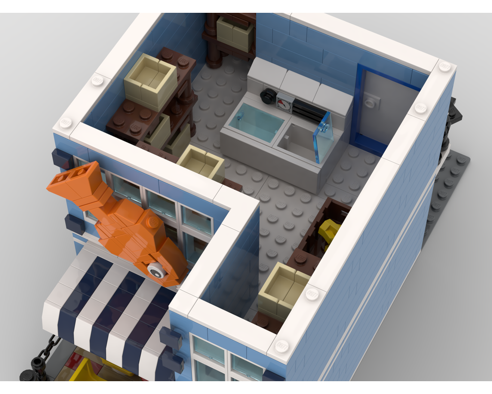 LEGO MOC Fish and Chip Shop Modular Building by brickmanspark ...