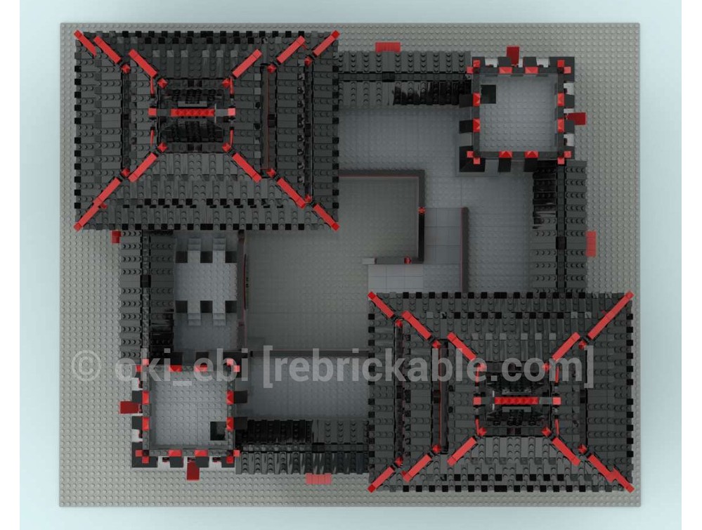 LEGO MOC Japanese Samurai Fortress / Castle with 2 large towers ...