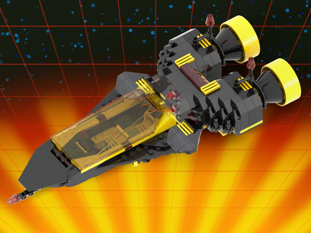 Lego Moc Blacktron Renegade Dual Engine Connector Mod By Thomusbean