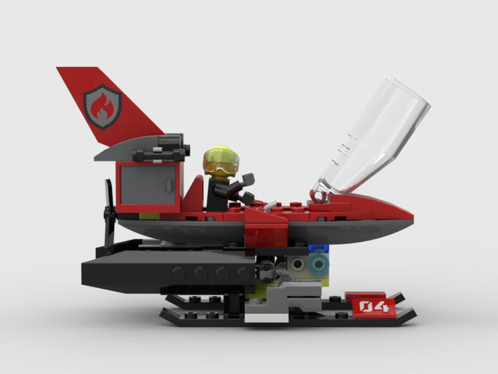 Lego Moc Fire Fighting Plane By Pizzaninja Rebrickable Build With Lego