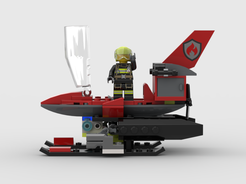 Lego Moc Fire Fighting Plane By Pizzaninja Rebrickable Build With Lego
