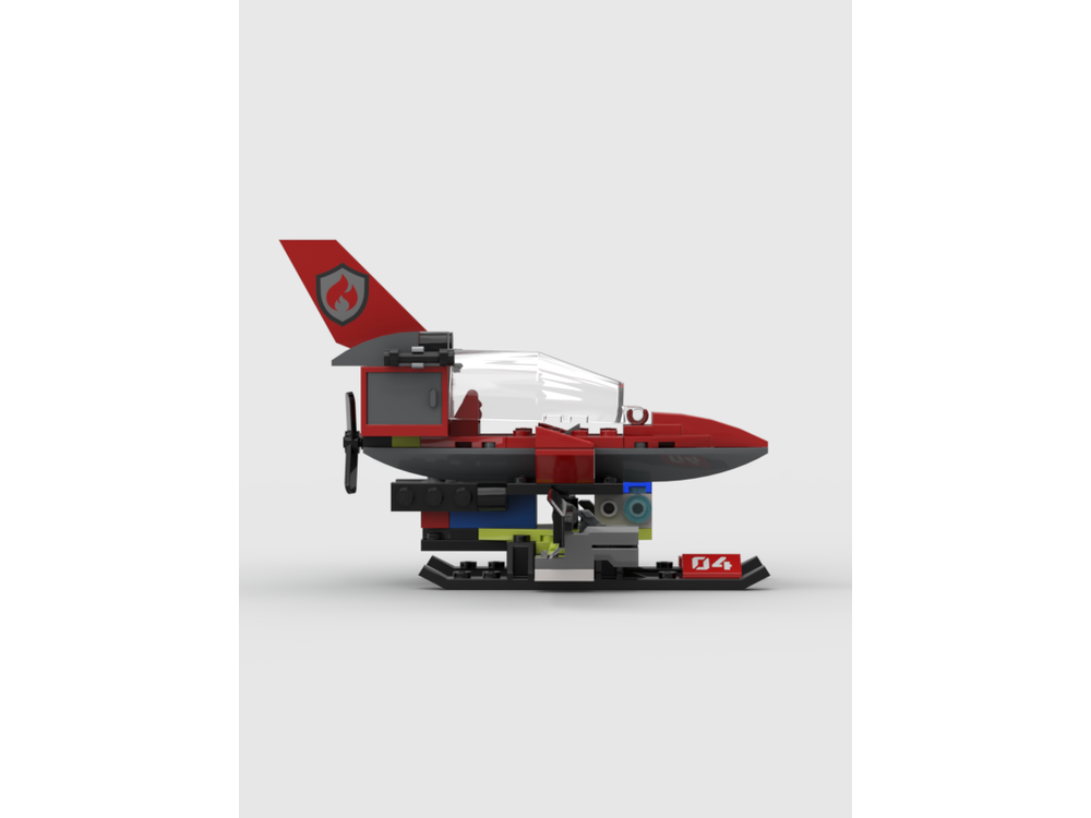 LEGO MOC Fire Fighting Plane by PizzaNinja | Rebrickable - Build with LEGO