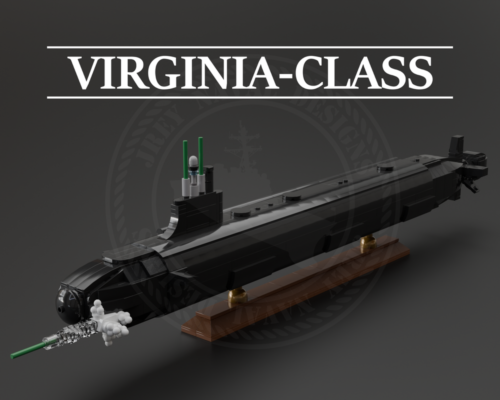 LEGO MOC Virginia-class submarine | V2 by JREYDesigns | Rebrickable ...