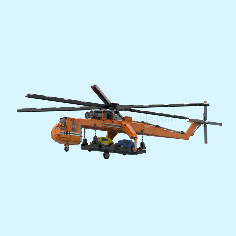 LEGO MOC-211002 Sikorsky S-64 Skycrane by BespokeLegoDesigns ...