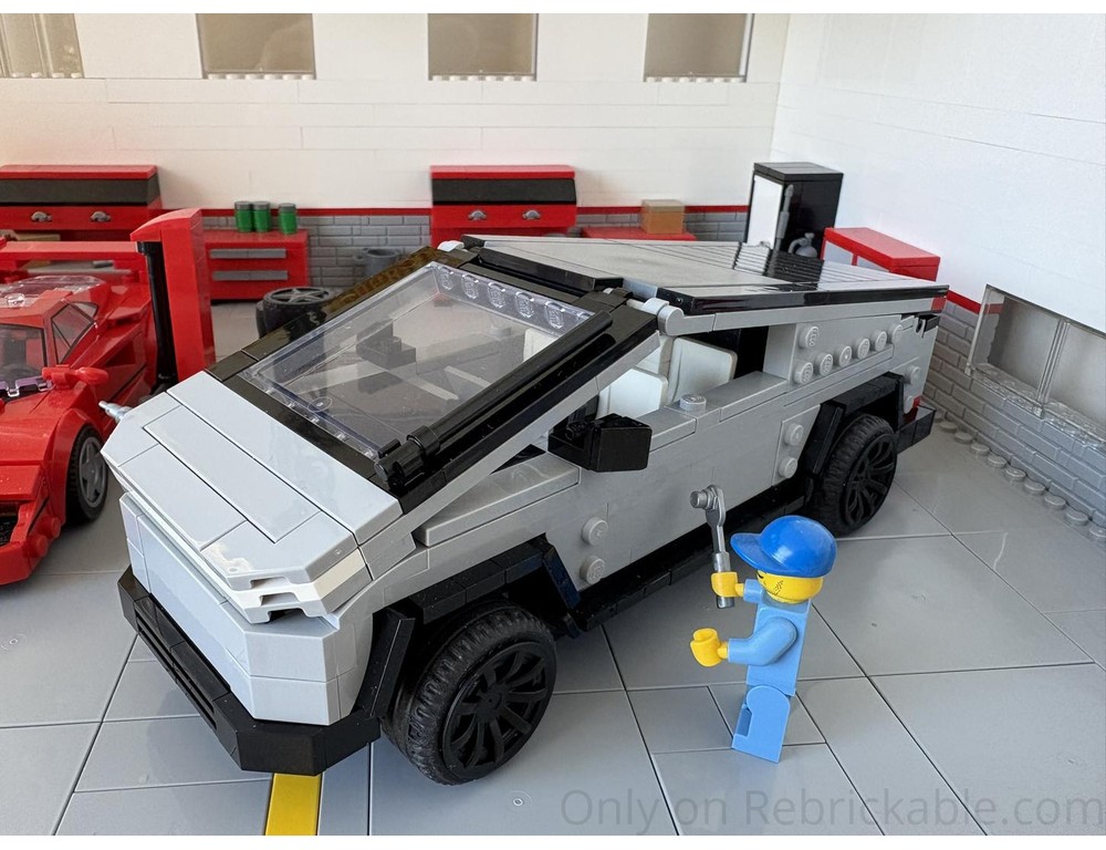 LEGO MOC 9-wide Tesla Cybertruck by ac-bricks | Rebrickable - Build ...