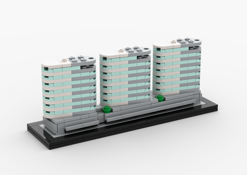 LEGO MOC Bratislava Tri Veze Complex by The Bobby Brix Channel ...