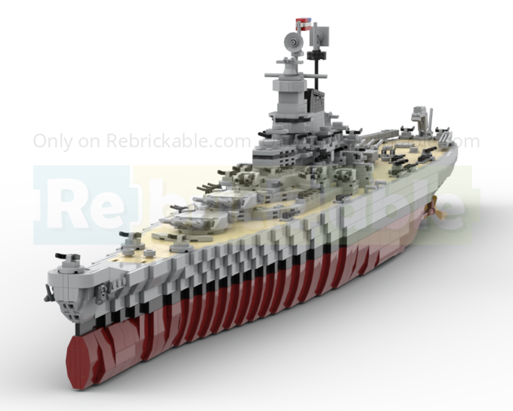 LEGO MOC-211019 uss illinois/kingnimitz scale 1:300 by luis.miguel5630 ...