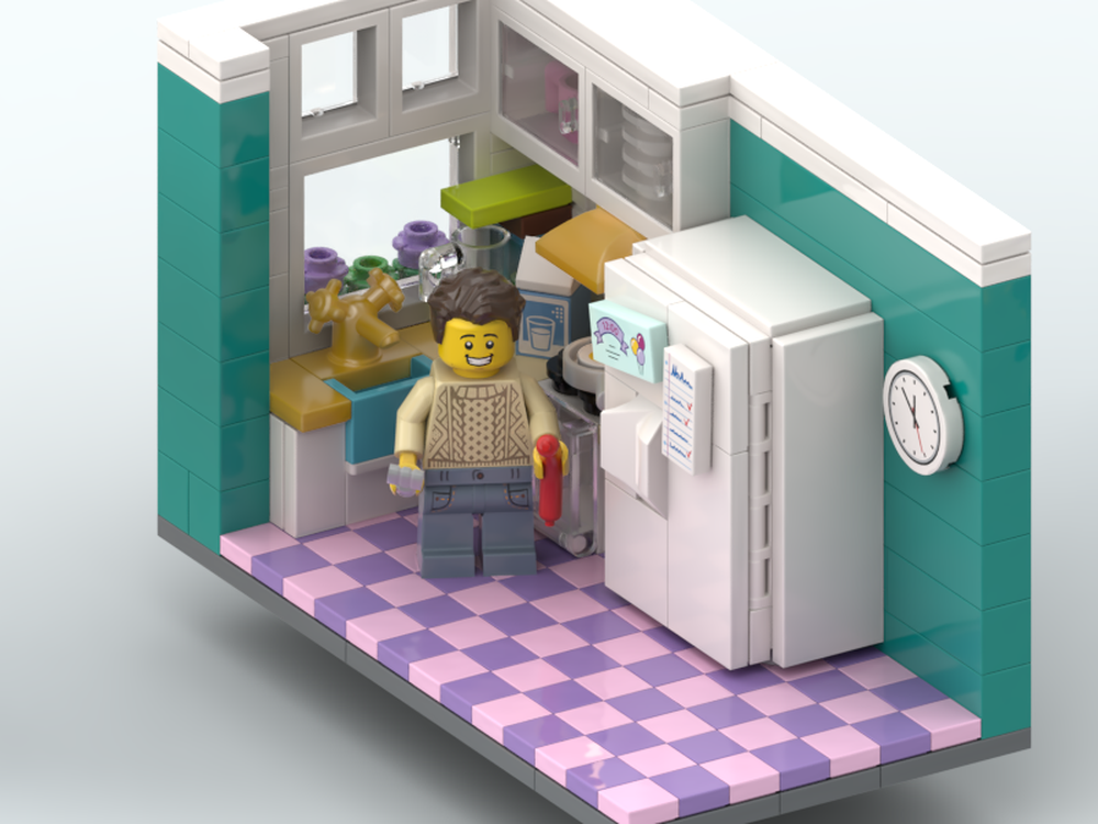 LEGO MOC Minifig scale refrigerator by Haglunde | Rebrickable - Build ...