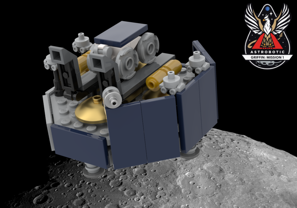 LEGO MOC-211041 New Griffin Lunar Lander with FLIP Rover by ...