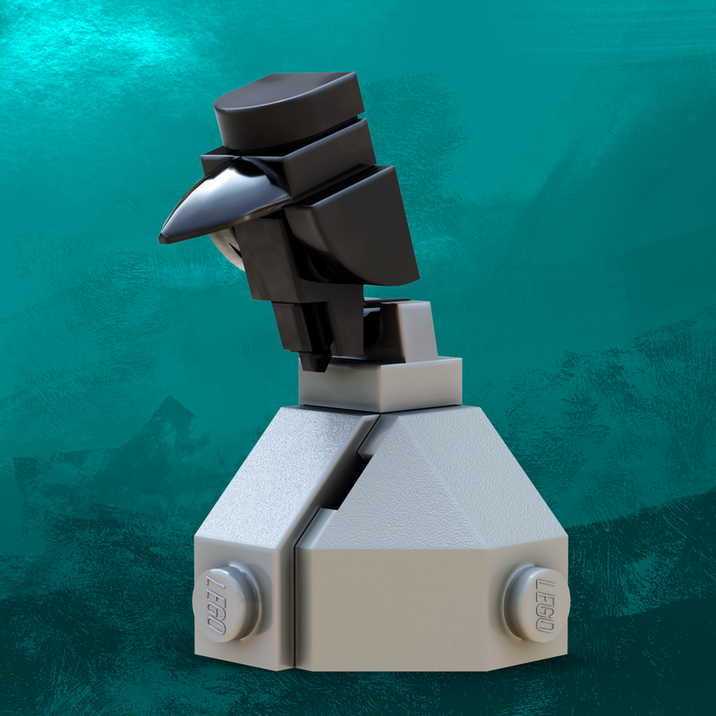 LEGO MOC Little crow on a rock by ColonelCandy | Rebrickable - Build ...