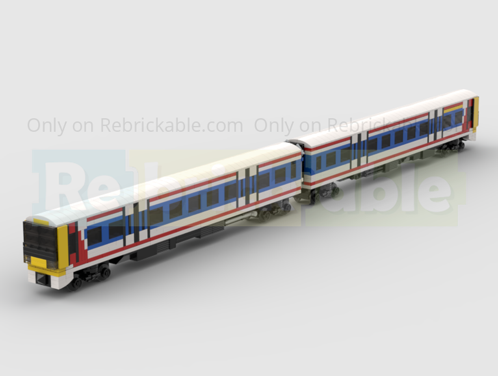 LEGO MOC 4-Wide Class 165 Networker Turbo 2-Carriage DMU Train in ...