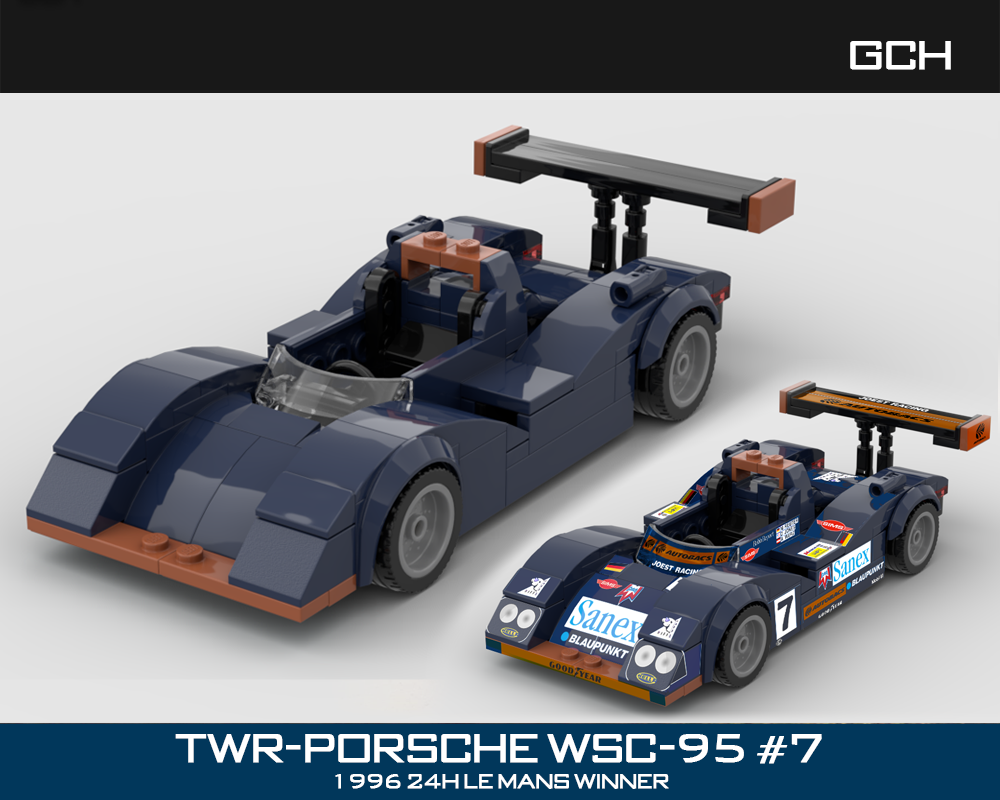 LEGO MOC TWR-Porsche WSC-95 #7 1996 24h Le Mans winner by GCh ...