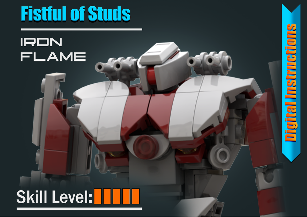 LEGO MOC Iron Flame Jaeger Mech by FistfulofStuds | Rebrickable - Build ...