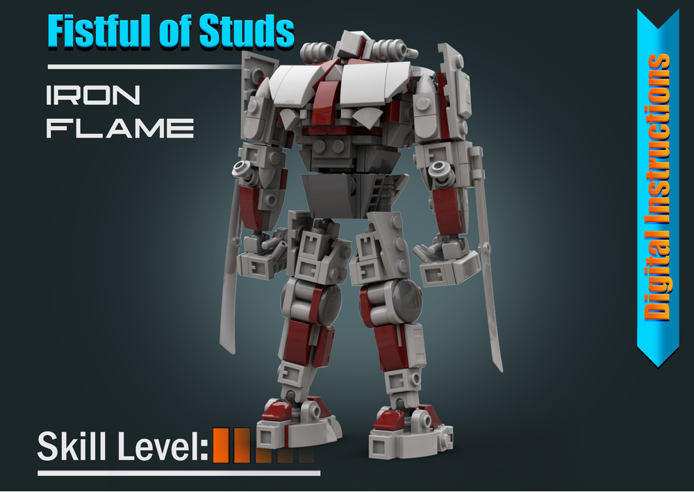LEGO MOC Iron Flame Jaeger Mech by FistfulofStuds | Rebrickable - Build ...