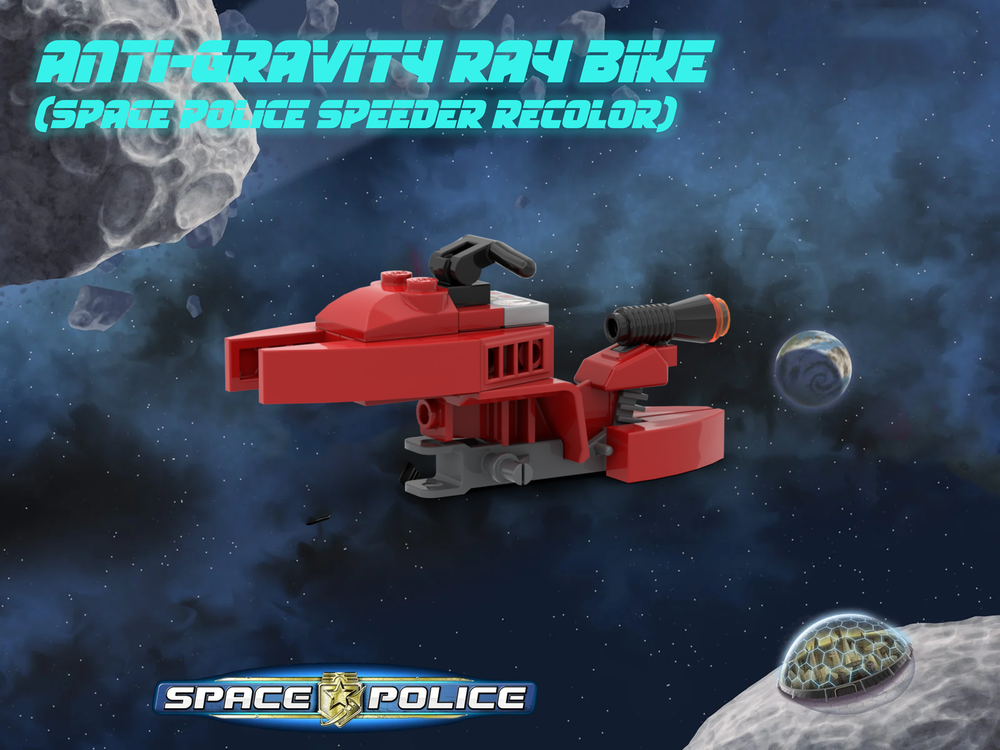 LEGO MOC-211105 Anti-Gravity Ray Bike (Space Police Ray Bike Recolor ...