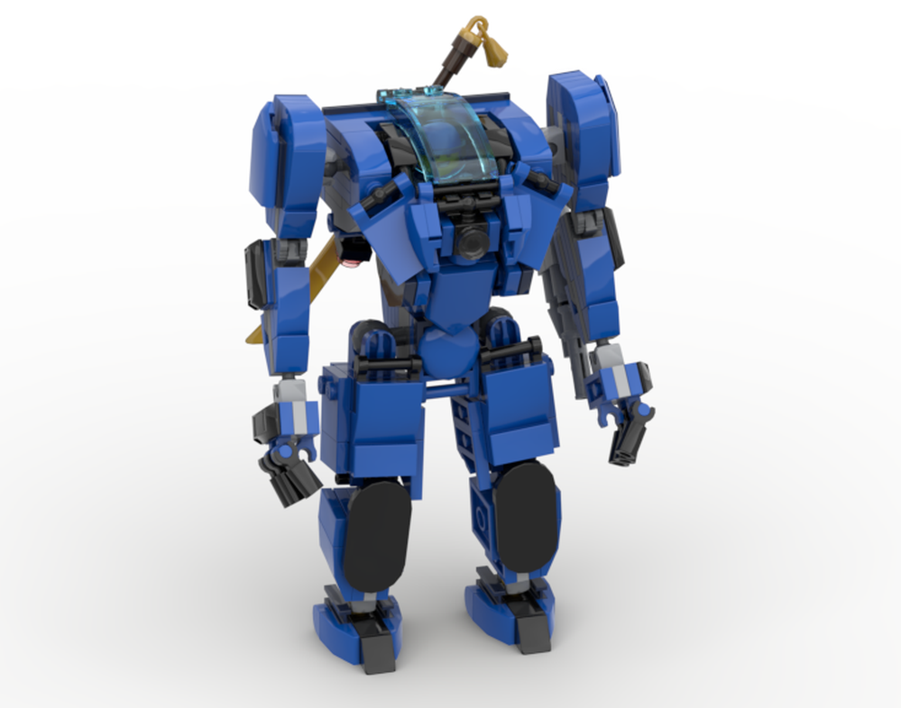 LEGO MOC Blue mech suit by Smellybricks | Rebrickable - Build with LEGO