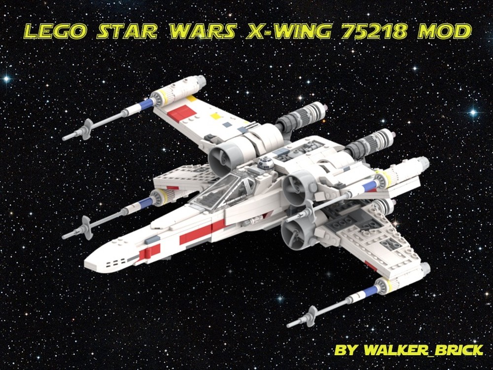 LEGO MOC LEGO X Wing 75218 MOD by Walker_Brick | Rebrickable - Build ...