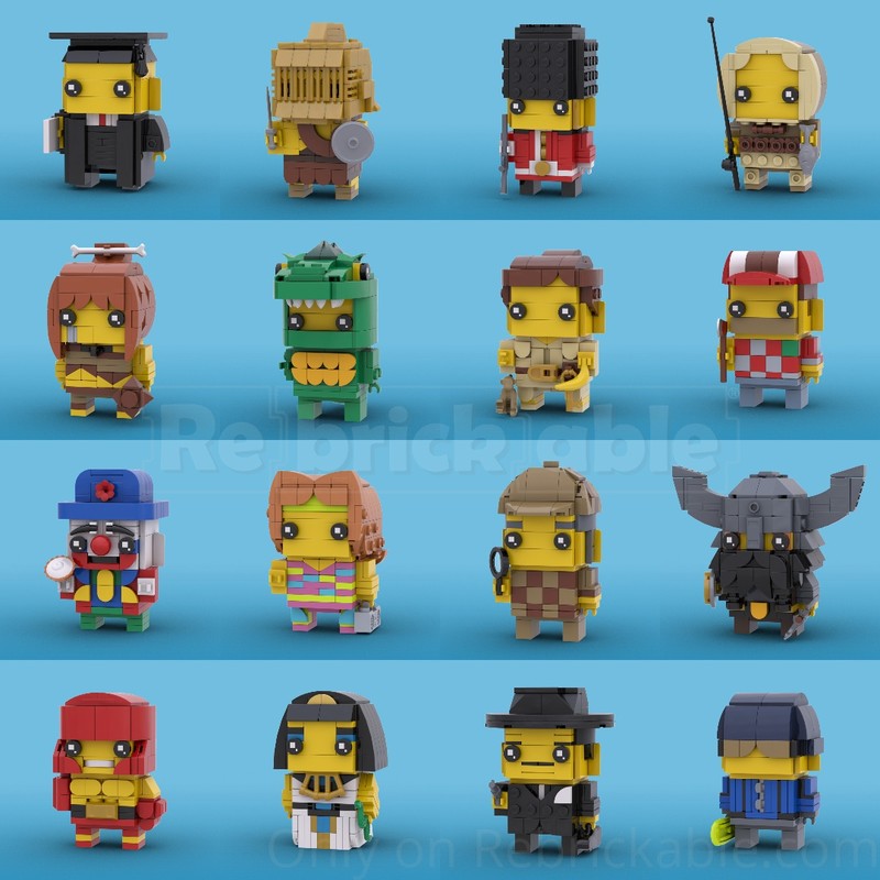 LEGO MOC-211128 CMF Series 5 BrickHeadz Bundle by SkyCaptain ...