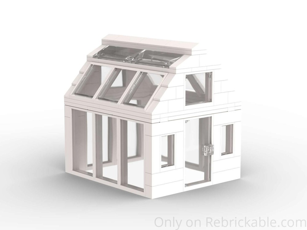 LEGO MOC Classic Backyard Greenhouse by AllColors | Rebrickable - Build ...