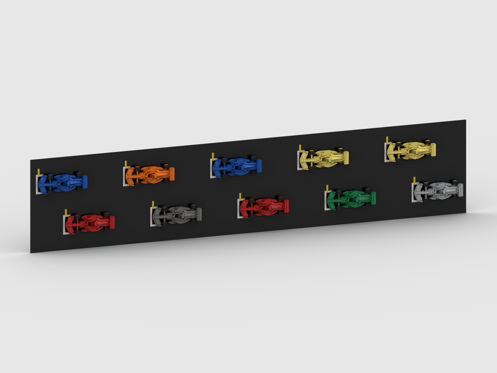 LEGO MOC Lego F1 Starting Grid Wall Display (Long Version) by Tman179 ...