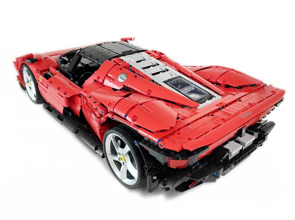 Lego Moc 42143 페라리 Daytona Sp3 Rc Mod For Powered Up Motors By Otrans